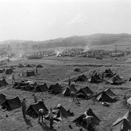 Soldiers Camping United States Military Base Editorial Stock Photo ...