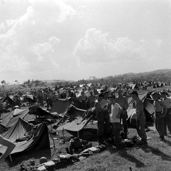 Soldiers Camping United States Military Base Editorial Stock Photo ...