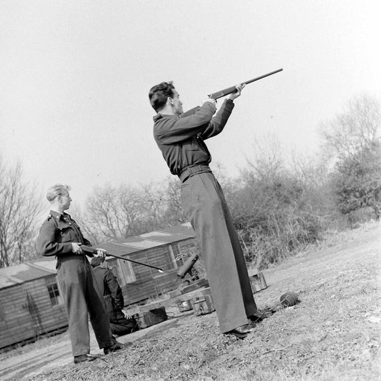 Paddy Finucane Using Rifle Royal Air Editorial Stock Photo - Stock ...