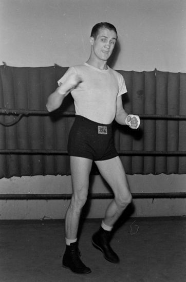 Fritzie Zivic Practicing Inside Boxing Ring Editorial Stock Photo ...