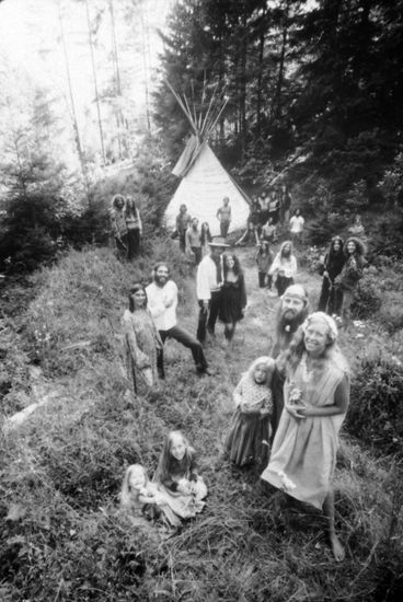 Hippies Gathering Forest Sunny Valley Oregon Editorial Stock Photo ...