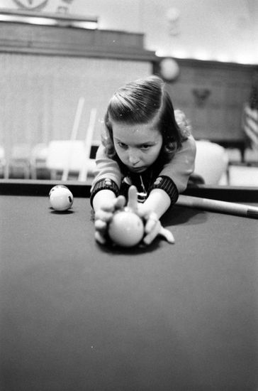 American Pool Player Jean Balukas Holding Editorial Stock Photo - Stock ...