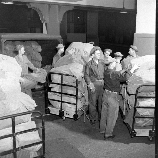 Army Post Office Embarking Letters During Editorial Stock Photo - Stock ...