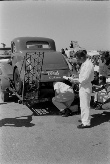 People Checking Car During National Hot Editorial Stock Photo - Stock ...