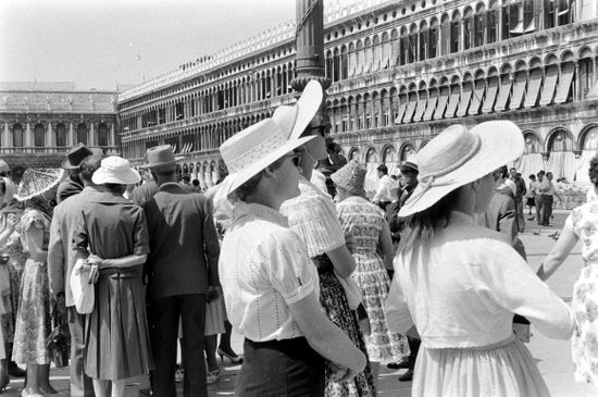 American Tourists Gathering Piazza San Marco Editorial Stock Photo ...