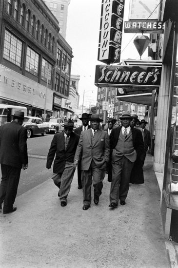 People Protesting Segregation On Street Atlanta Editorial Stock Photo ...