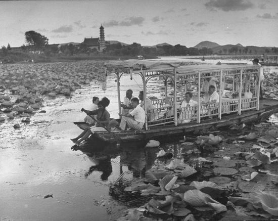 Missionary John Leighton Stuart Taking Boat Editorial Stock Photo ...