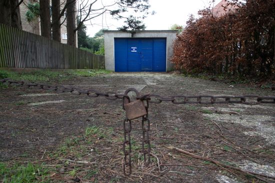 Rundown Garage On Exclusive Sandbanks Peninsula Editorial Stock Photo ...