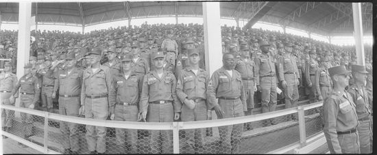 Soldiers Gathering On Stadium During Operation Editorial Stock Photo ...