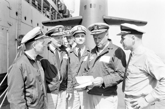 Sailors Talking On Uss Theodore Roosevelt Editorial Stock Photo - Stock ...