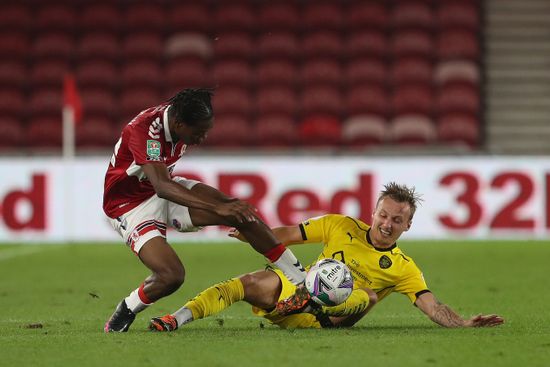 Middlesbroughs Sam Folarin Action Dwith Barnsleys Editorial Stock Photo ...