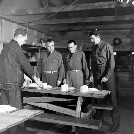Soldiers On Kitchen Patrol Duty Fort Editorial Stock Photo - Stock ...