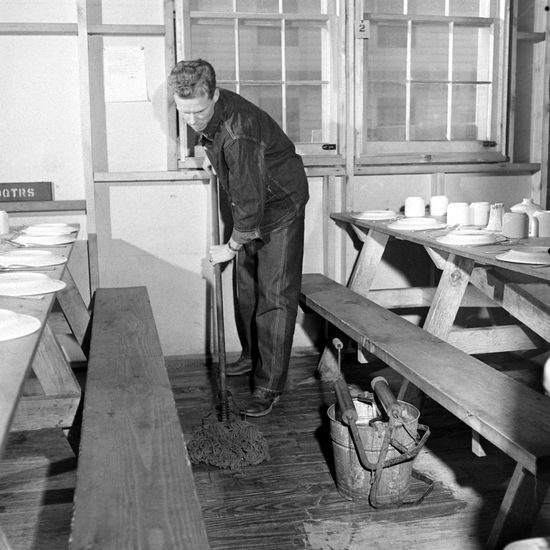 Kitchen Patrol Mapping Floor Fort Dix Editorial Stock Photo - Stock ...