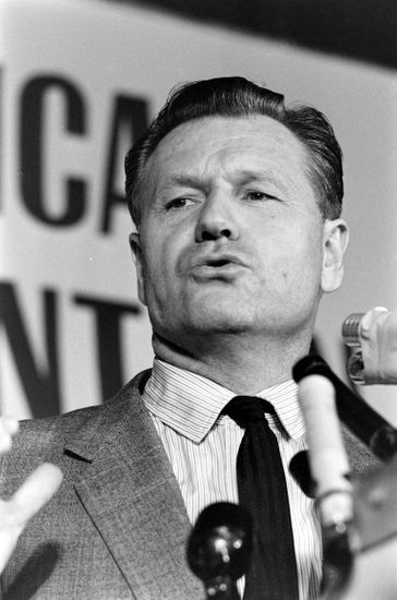 Portrait Nelson Rockefeller Attending Republican National Editorial ...