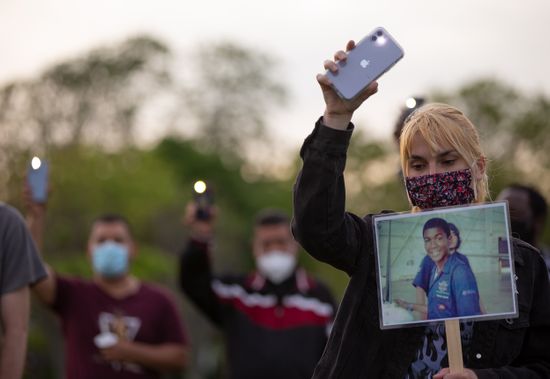 Protesters Hold Aloft Their Mobile Phones Editorial Stock Photo - Stock ...