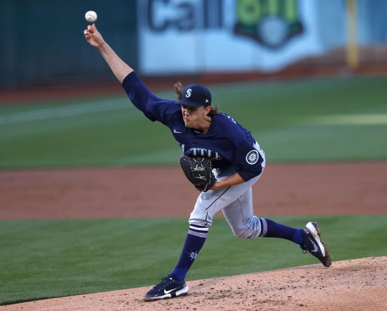 Seattle Mariners Starting Pitcher Logan Gilbert Editorial Stock Photo ...