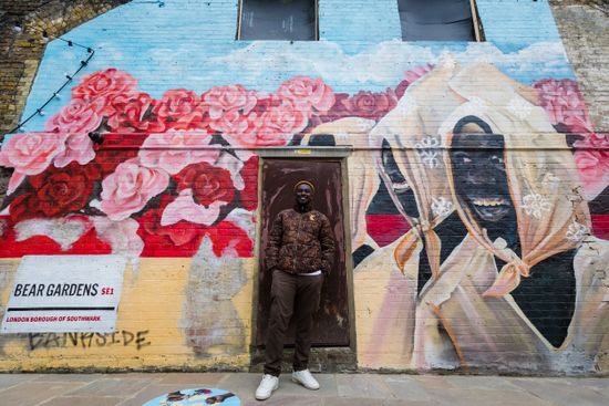 Koby Martin Poses Next His Work Editorial Stock Photo - Stock Image ...