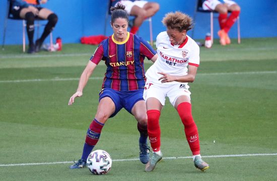 Zenatha Coleman Marta Torrejon During Match Editorial Stock Photo ...