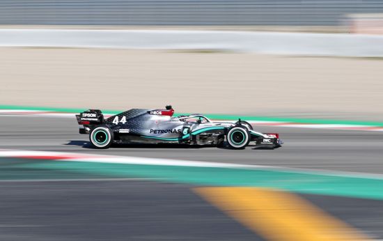 Mercedes W11 Lewis Hamilton During Day Editorial Stock Photo - Stock ...