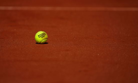 Wilson Roland Garros Ball On Clay Editorial Stock Photo - Stock Image ...