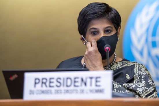 Fijis Ambassador Nazhat Shameem Khan President - Foto de stock de ...