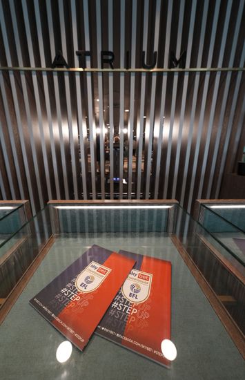 Commercial Marketing Atrium Cabinet Displays Match Editorial Stock ...