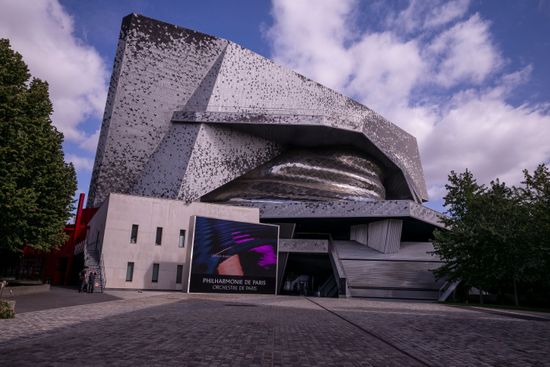 View Paris Philharmonic Building 2400seat Symphonic Editorial Stock ...