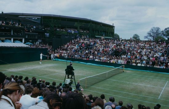 People Watching Wimbledon Championships England 1971 Editorial Stock ...