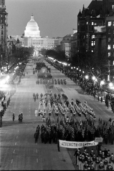 Inauguration Parade John Fitzgerald Kennedy Washington Editorial Stock ...