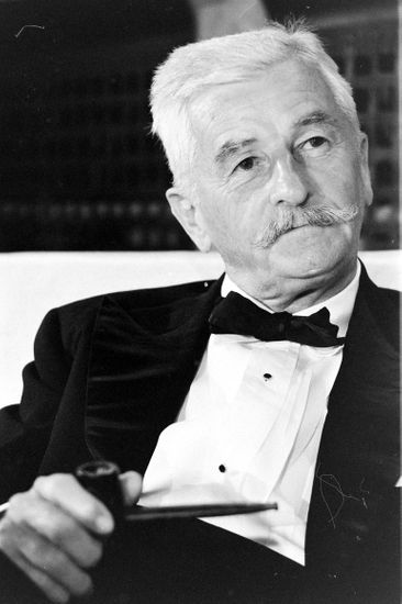 Portrait American Author William Cuthbert Faulkner Editorial Stock ...
