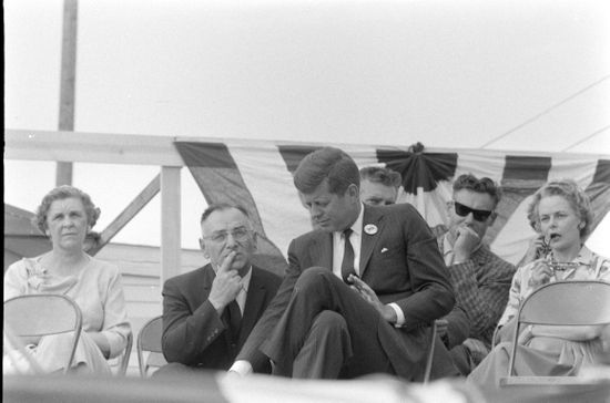 Politicians John Kennedy Cr Stuart Symington Editorial Stock Photo ...