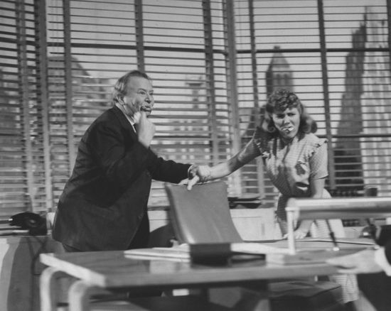 Charles Coburn Jean Arthur Eating Film Editorial Stock Photo - Stock ...