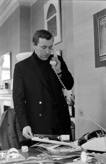 British Television Interviewer David Frost Talking Editorial Stock ...