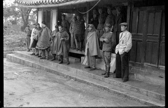Soldiers Gathering Front Building During War Editorial Stock Photo ...
