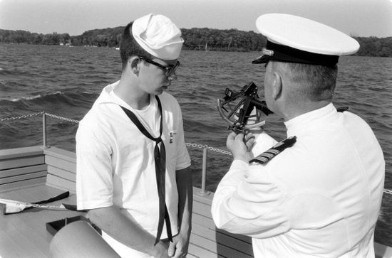 Seamen Talking On Shakedown Cruise Culver Editorial Stock Photo - Stock ...