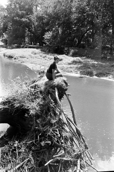 Andra Martin Sitting Near River Her Editorial Stock Photo - Stock Image ...