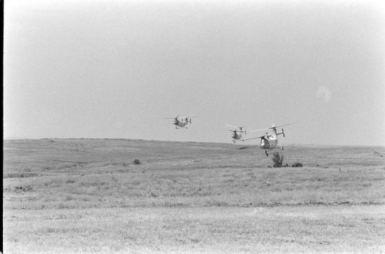 Helicopters Flying Fort Riley North Central Editorial Stock Photo ...