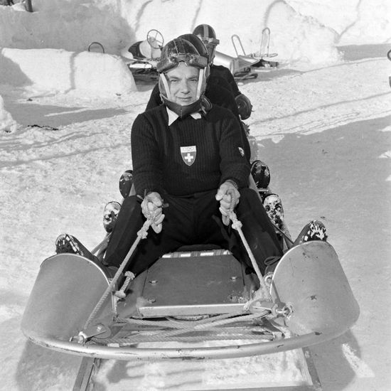 People Riding Sled During Winter Olympics Editorial Stock Photo - Stock ...