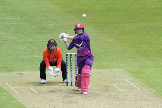 Lucy Higham Lightning Cricket Batting During Editorial Stock Photo ...