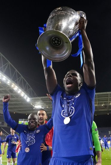 Kurt Zouma Chelsea Lifts Trophy He Editorial Stock Photo - Stock Image ...