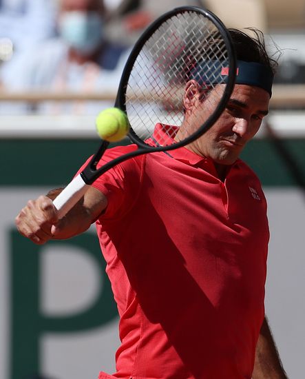 Roger Federer Switzerland Returns Ball During Editorial Stock Photo ...