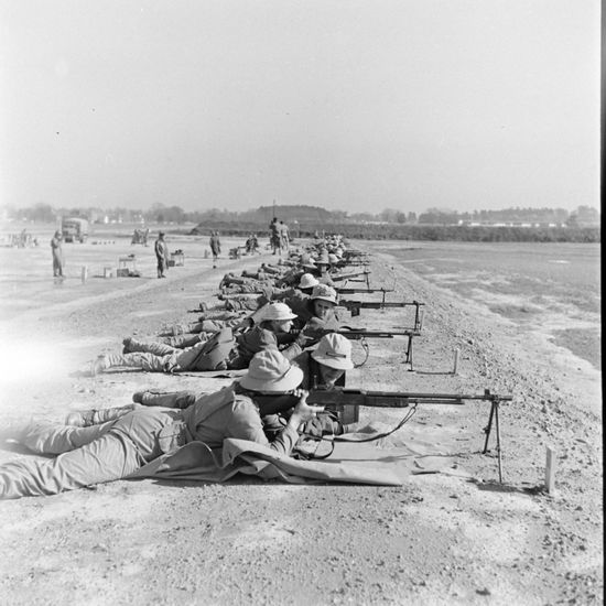 Soldiers Aiming Guns Training World War Editorial Stock Photo - Stock ...