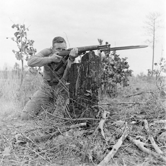 Soldier Firing Gun During Training Armys Editorial Stock Photo - Stock ...