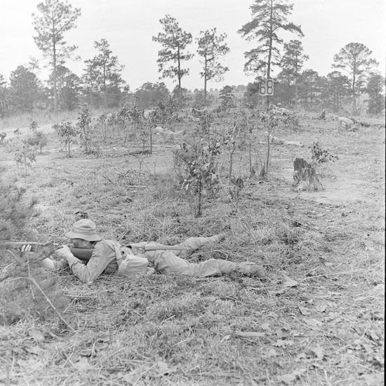 Soldiers Lying Prone On Ground During Editorial Stock Photo - Stock ...