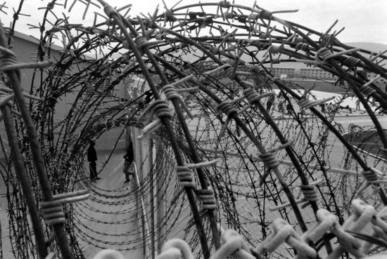 Men Standing Near Gate Soledad State Editorial Stock Photo - Stock ...