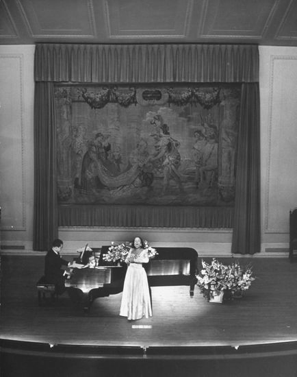 Singer Camilla Williams On Stage Singing Editorial Stock Photo - Stock ...