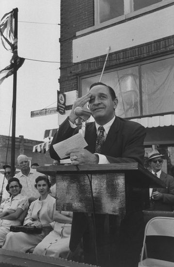 Gov Orval E Faubus Speaking During Editorial Stock Photo - Stock Image ...