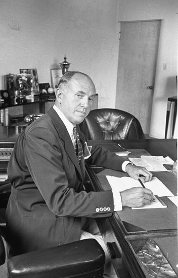 Warner Bros Studio Chief Jack Warner Editorial Stock Photo Stock