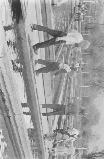 Children Walking On Footbridge During School Editorial Stock Photo ...