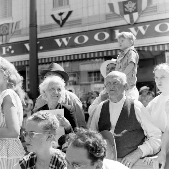 People Gathering During Mormons Centennial Utah Editorial Stock Photo ...